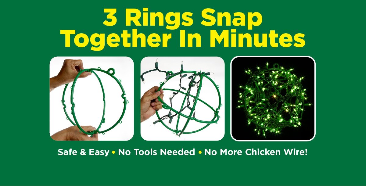 DecoShape - Light Balls Made Easy! Snap, Wrap & ENJOY!