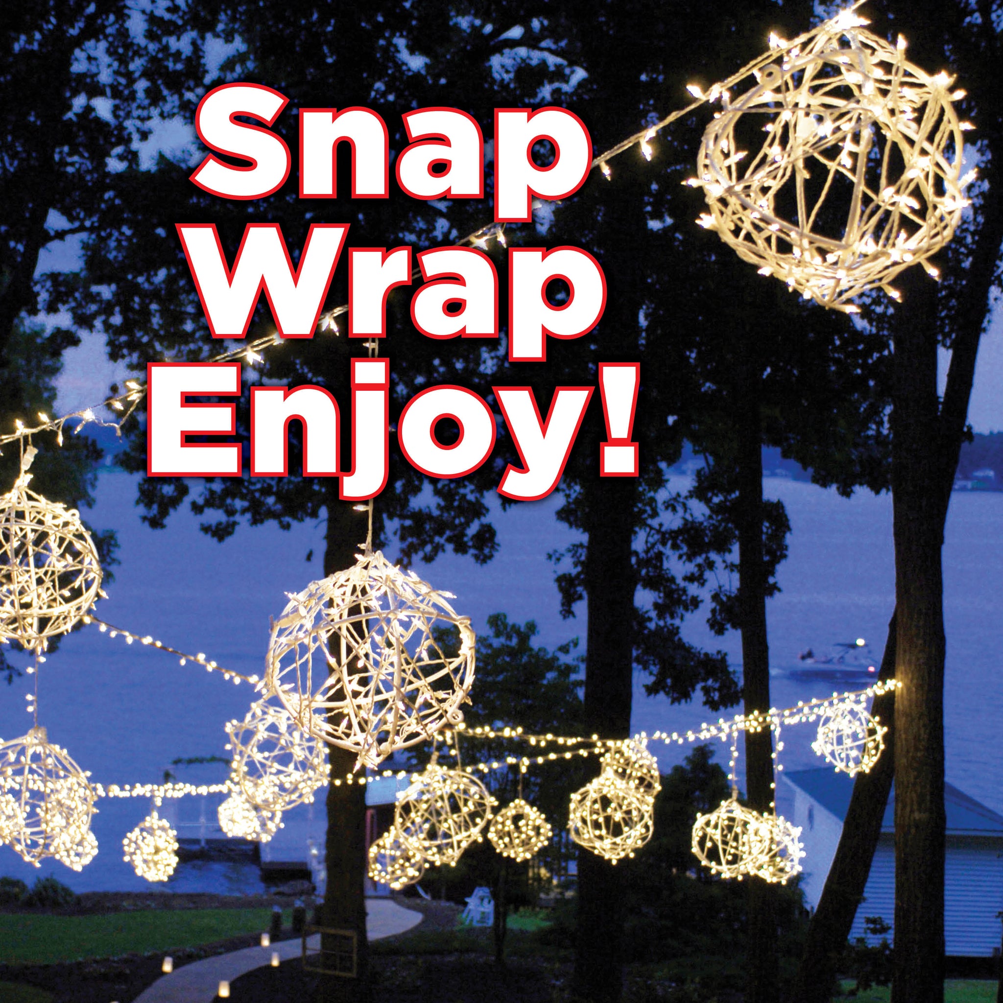 Light Balls Made Easy by DecoShape. Snap, Wrap, Enjoy!